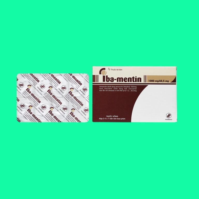 Thuốc Iba-Mentin 1000mg/62,5mg - Điều trị hiệu quả các trường hợp nhiễm ...