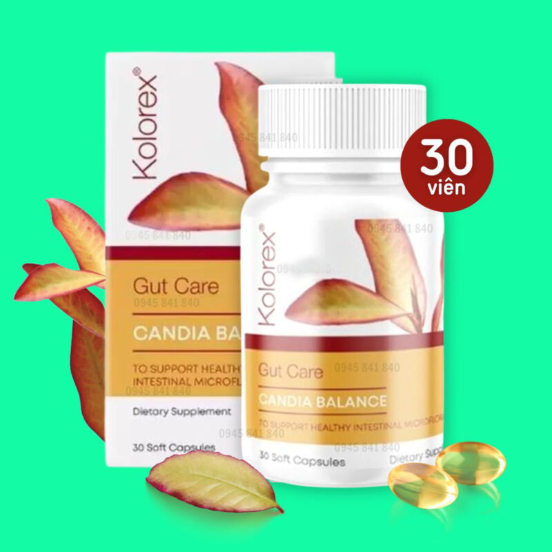 Thuốc Gut Care Candia Balance Kolorex 30 viên giúp ngừa nhiễm nấm ...