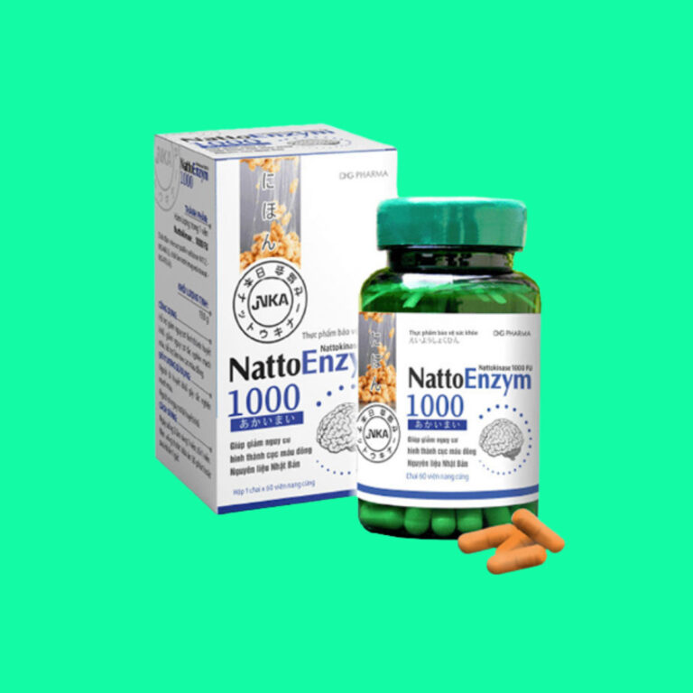 Thuốc NattoEnzym 1000 (Lọ 60 viên) - Hỗ trợ ngăn ngừa tai biến mạch máu ...