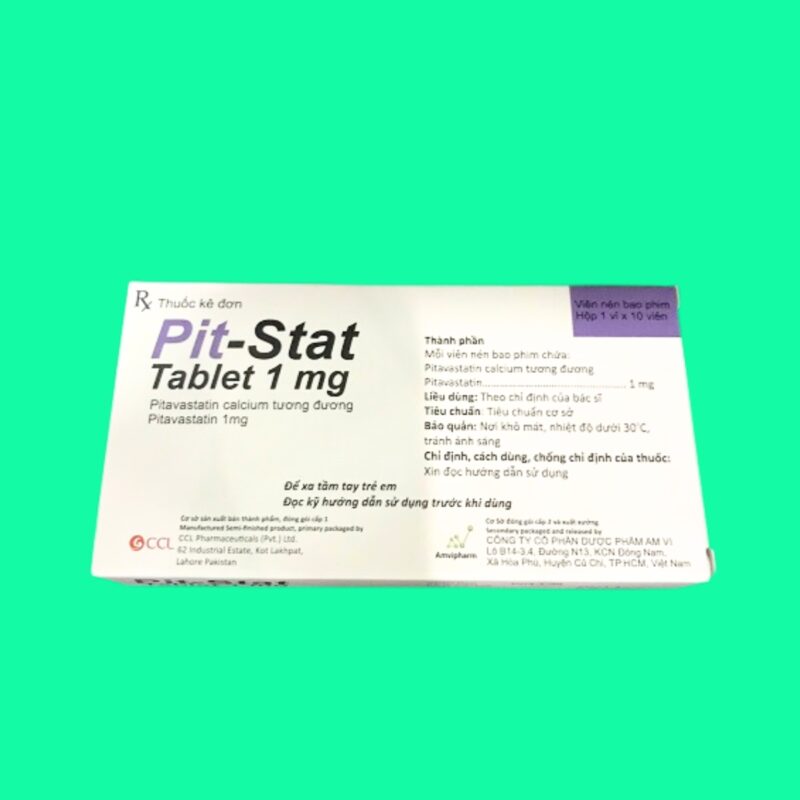 Thuốc Pit-Stat Tablet 1mg - Giải pháp làm giảm cholesterol máu - Dược ...