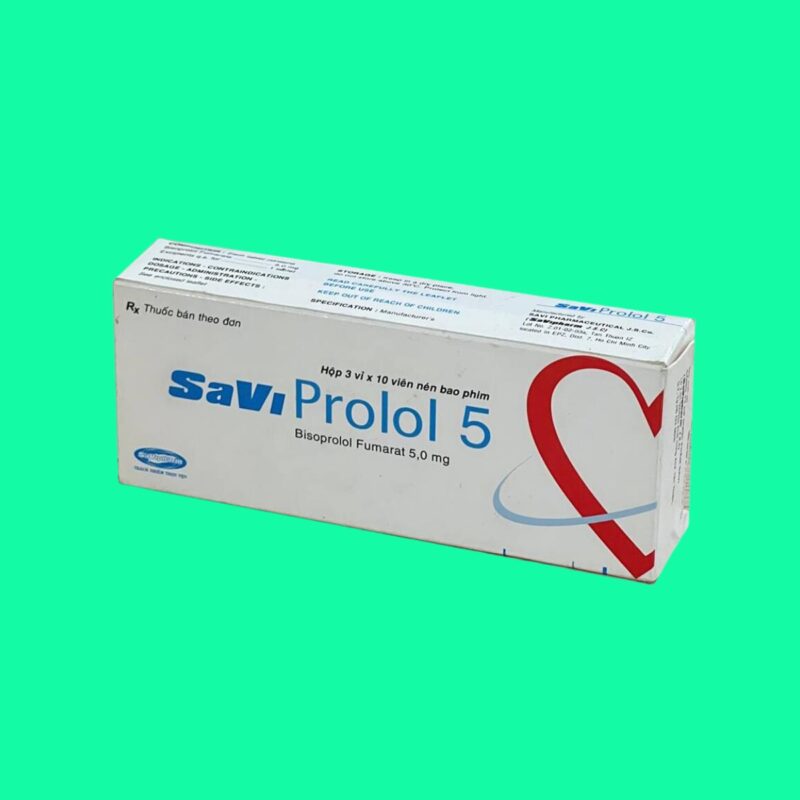 Thuốc SaVi Prolol 5mg SaVi Prolol 5mg - Điều trị tăng huyết áp và đau ...