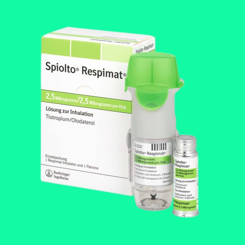 Thuốc Spiolto Respimat 2.5mcg/2.5mcg: Xịt khí dung điều trị tắc nghẽn ...