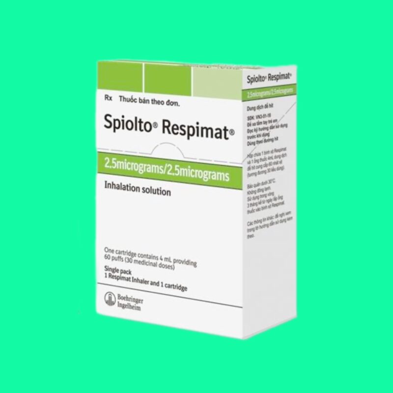 Thuốc Spiolto Respimat 2.5mcg/2.5mcg: Xịt khí dung điều trị tắc nghẽn ...