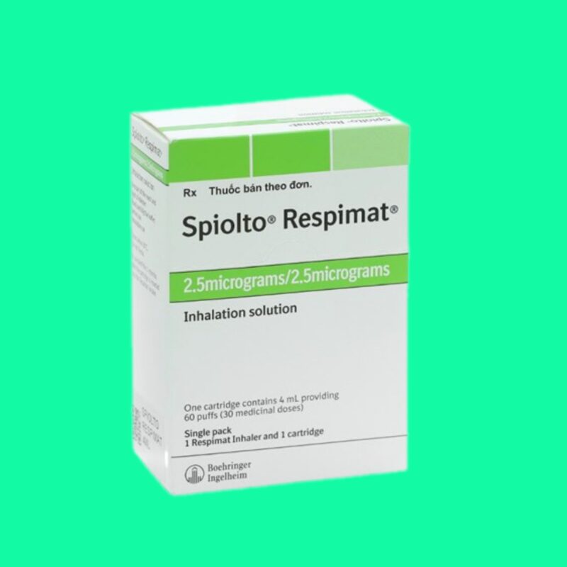Thuốc Spiolto Respimat 2.5mcg/2.5mcg: Xịt khí dung điều trị tắc nghẽn ...