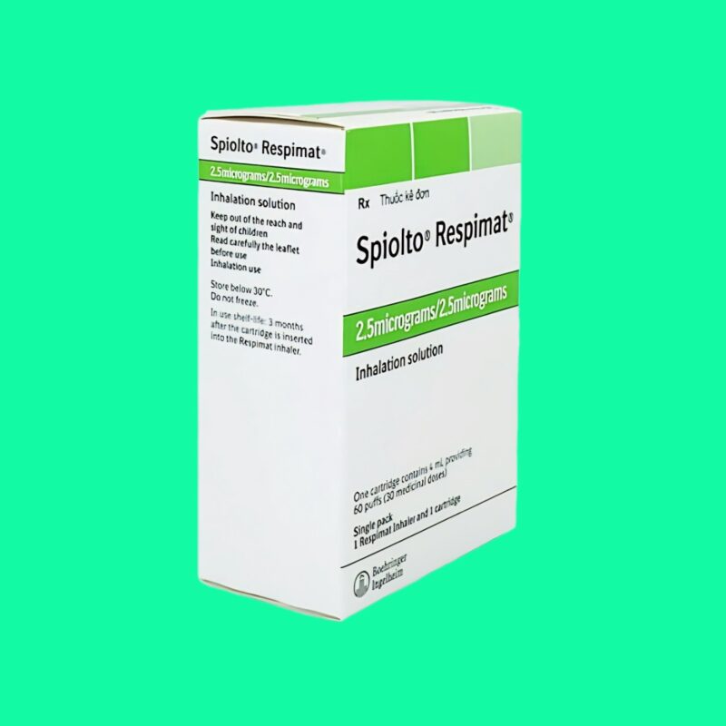 Thuốc Spiolto Respimat 2.5mcg/2.5mcg: Xịt khí dung điều trị tắc nghẽn ...