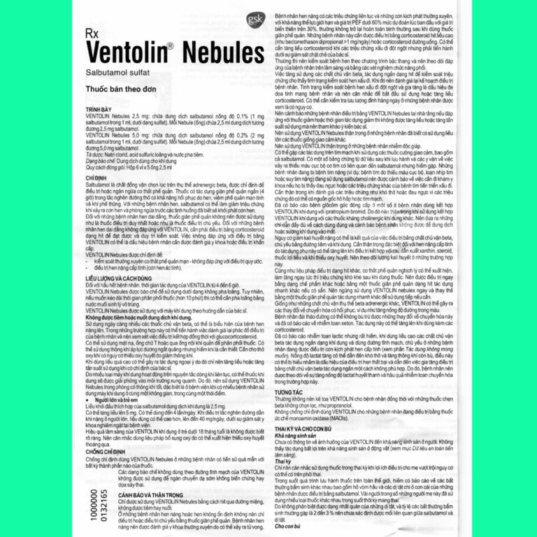 Thuốc Ventolin Nebules 5mg - Giải pháp điều trị cơn hen cấp tính - Dược ...