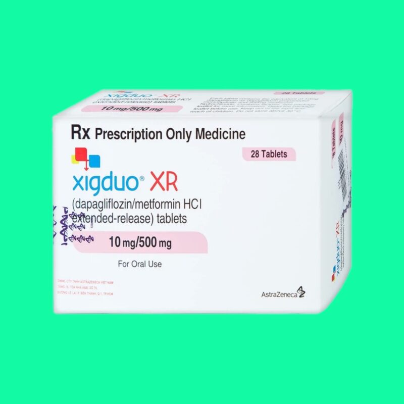 Thuốc Xigduo XR 10mg/500mg: Điều trị tiểu đường tuýp 2 - Dược sĩ Lưu ...