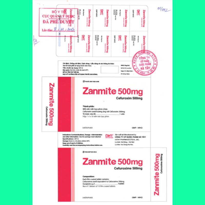 Thuốc Zanmite 500mg: Điều trị nhiễm khuẩn đường hô hấp - Dược sĩ Lưu ...