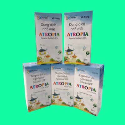 Atropia 0.01% 5ml: Dung dịch nhỏ mắt làm chậm tiến triển cận thị - Dược ...