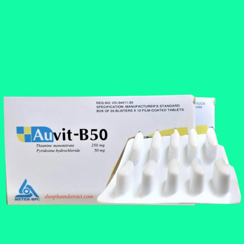 Thuốc Auvit-B50 - Điều trị các tình trạng thiếu hụt Vitamin B