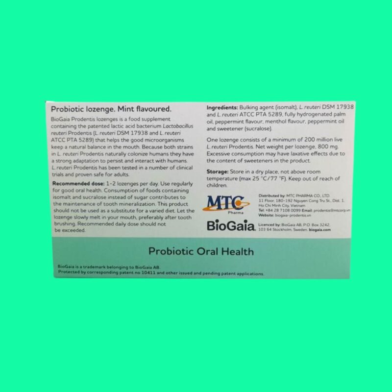 BioGaia ProDentis là thuốc gì? Giá bao nhiêu? Mua ở đâu? Tác dụng?