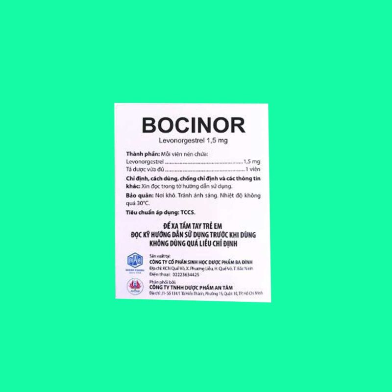 Bocinor: Thuốc tránh thai khẩn cấp 72 giờ - Dược sĩ Lưu Văn Hoàng