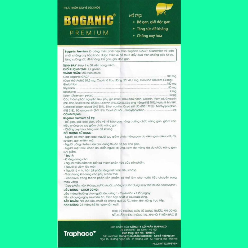 Boganic Premium Traphaco uống thường xuyên có hại thận không - Dược sĩ ...