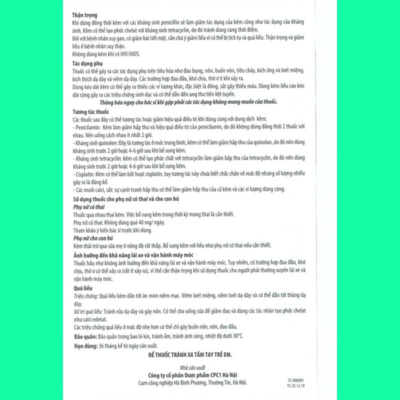 Thuốc Conipa Pure 10ml điều trị bệnh Wilsom, ngừa thiếu kẽm - Dược sĩ ...