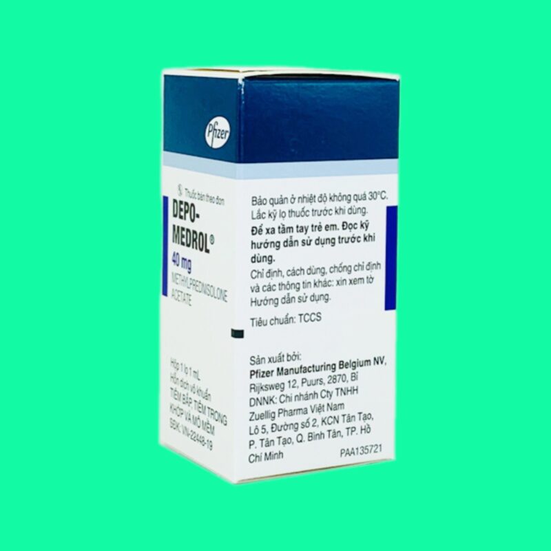Thuốc Depo-Medrol 40mg: Chống viêm và ức chế miễn dịch - Dược sĩ Lưu ...