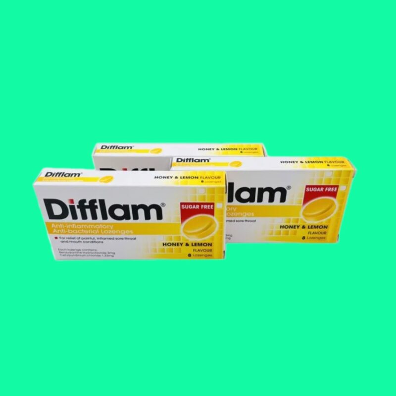 Viên ngậm kháng viêm Difflam vị chanh-mật ong (không đường) - Dược sĩ ...