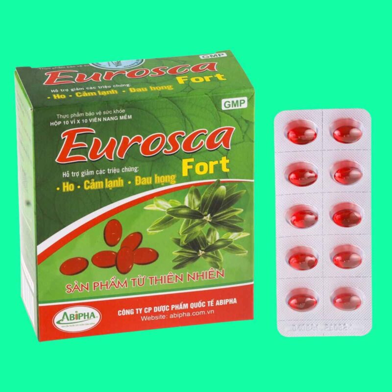Eurosca Fort là thuốc gì? Eurosca Fort hỗ trợ giảm ho, đau họng - Dược ...