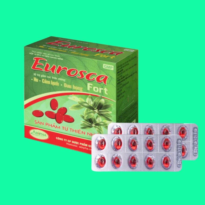 Eurosca Fort là thuốc gì? Eurosca Fort hỗ trợ giảm ho, đau họng - Dược ...