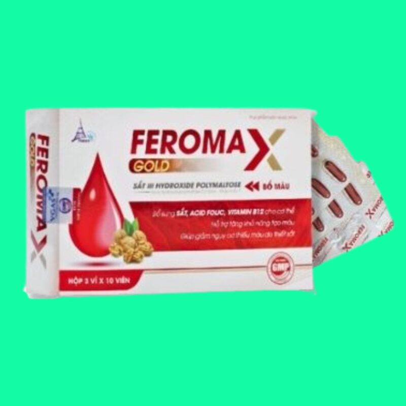 Feromax Gold Eiffel bổ sung sắt, acid folic - Dược sĩ Lưu Văn Hoàng