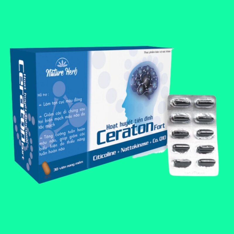 Viên uống Hoạt Huyết Tiền Đình Ceraton Fort Viên uống Hoạt Huyết Tiền Đình Ceraton Fort Thuốc ...