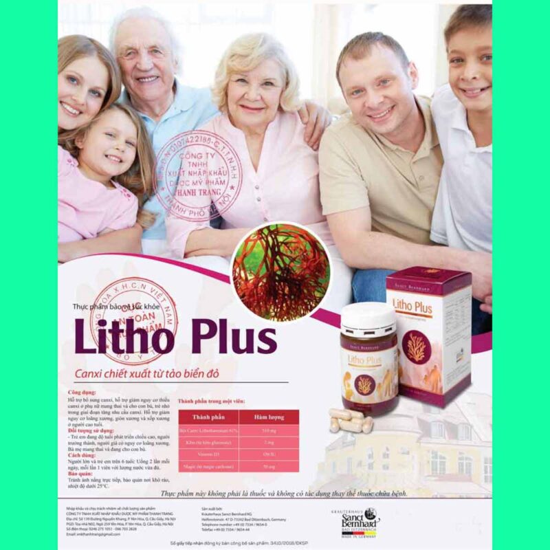 Thuốc Litho Plus 60 viên là thuốc gì? Giá bao nhiêu? - Dược sĩ Lưu Văn Hoàng