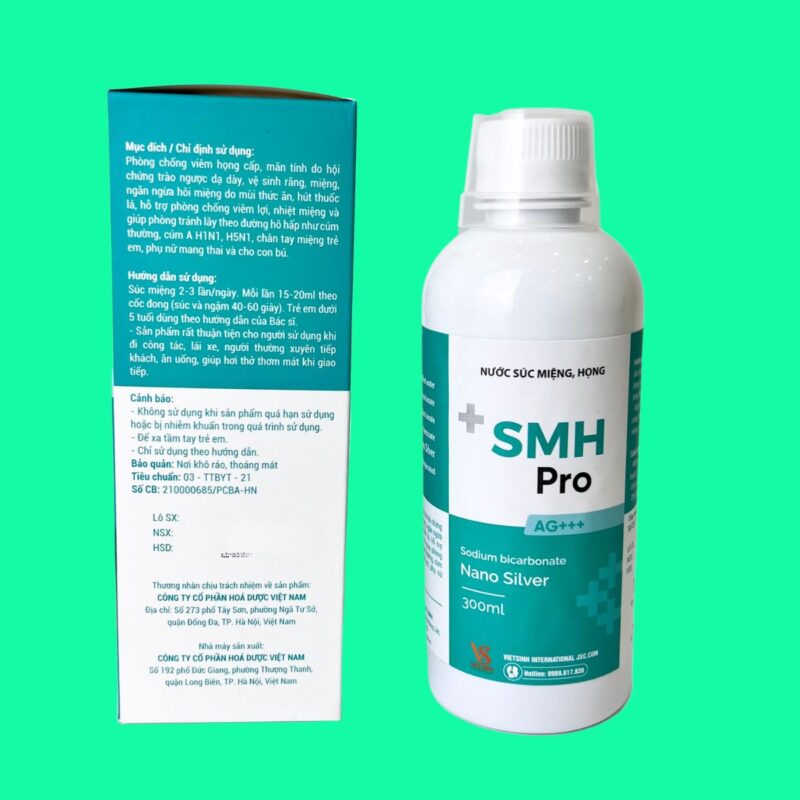 Thuốc SMH pro AG +++ 300mlhỗ trợ vệ sinh răng miệng - Dược sĩ Lưu Văn Hoàng