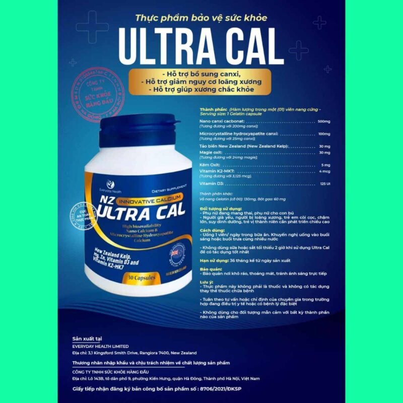 Thuốc NZ-Ultra Cal giúp xương chắc khỏe, ngừa loãng xương - Dược sĩ Lưu ...