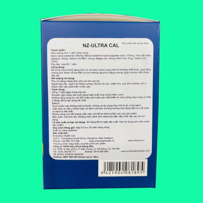 Thuốc NZ-Ultra Cal giúp xương chắc khỏe, ngừa loãng xương - Dược sĩ Lưu ...