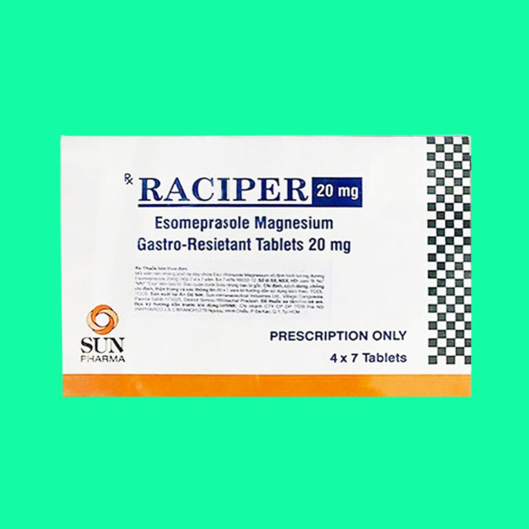 Thuốc Raciper 20mg - điều trị các tình trạng viêm loét dạ dày