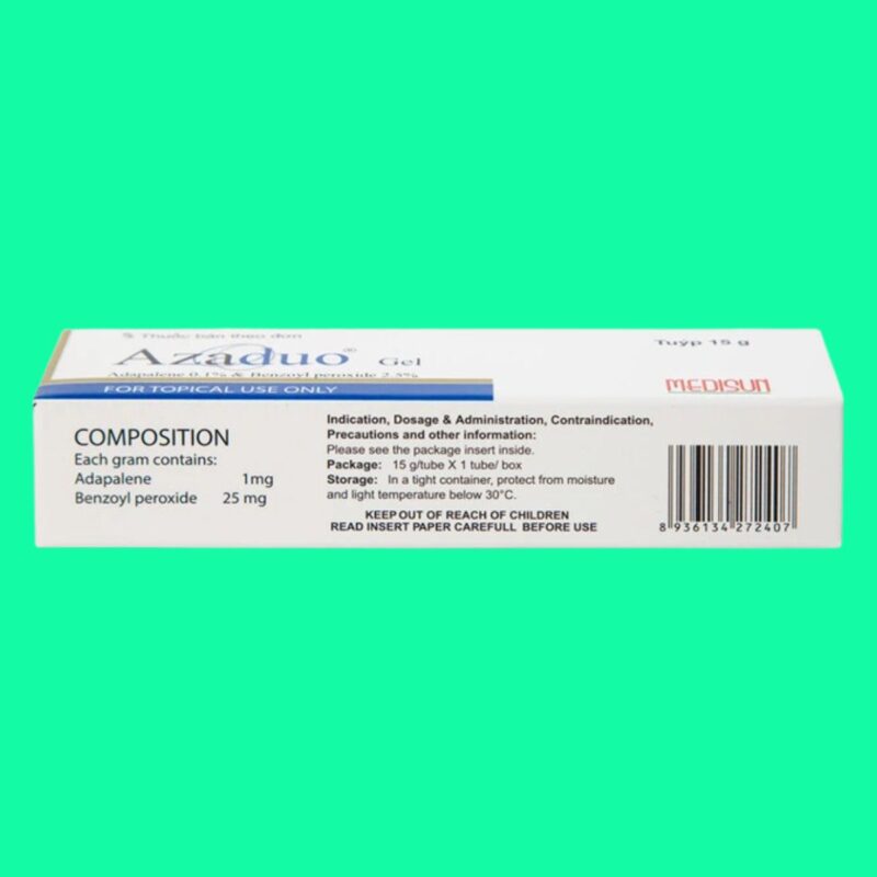 Thuốc Azaduo 15g điều trị mụn trứng cá - Dược sĩ Lưu Văn Hoàng
