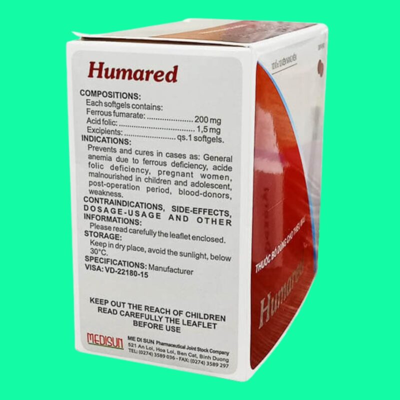 Thuốc Humared bổ máu - Dược sĩ Lưu Văn Hoàng