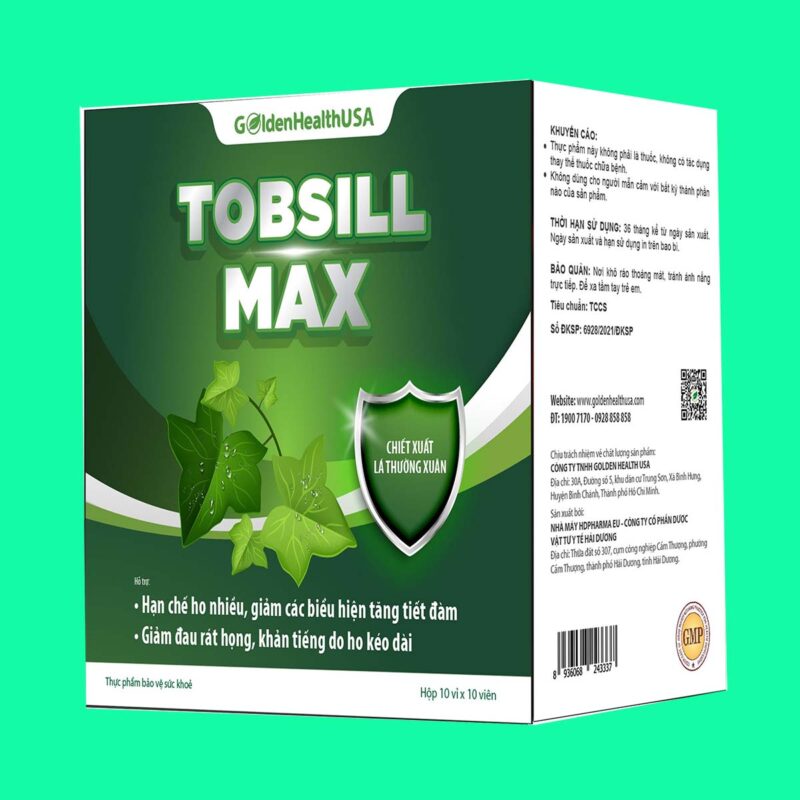 Thuốc Tobsill Max là thuốc gì? Giá bao nhiêu? - Dược sĩ Lưu Văn Hoàng
