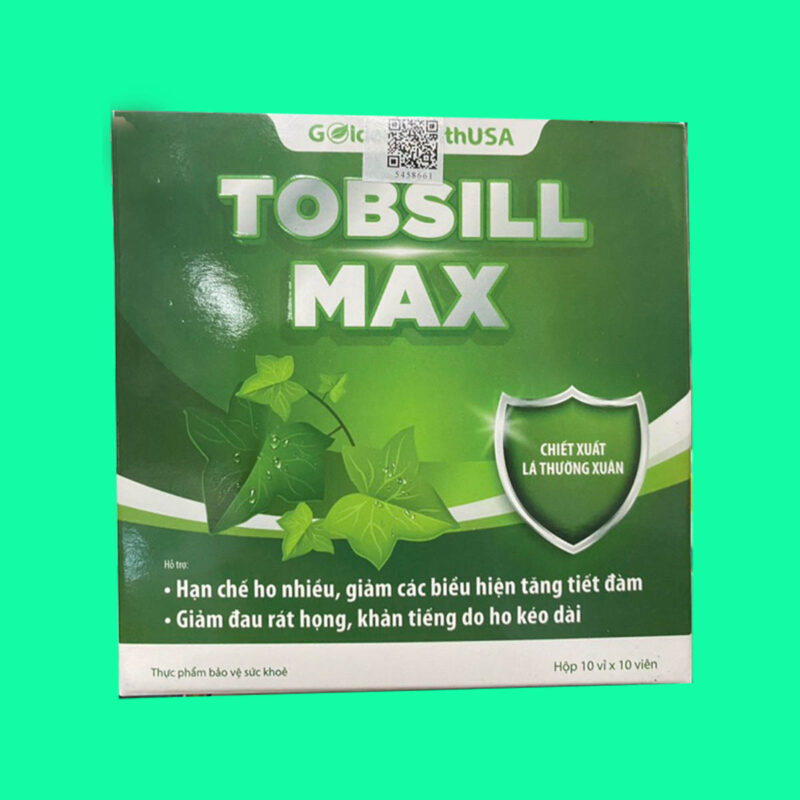 Thuốc Tobsill Max là thuốc gì? Giá bao nhiêu? - Dược sĩ Lưu Văn Hoàng