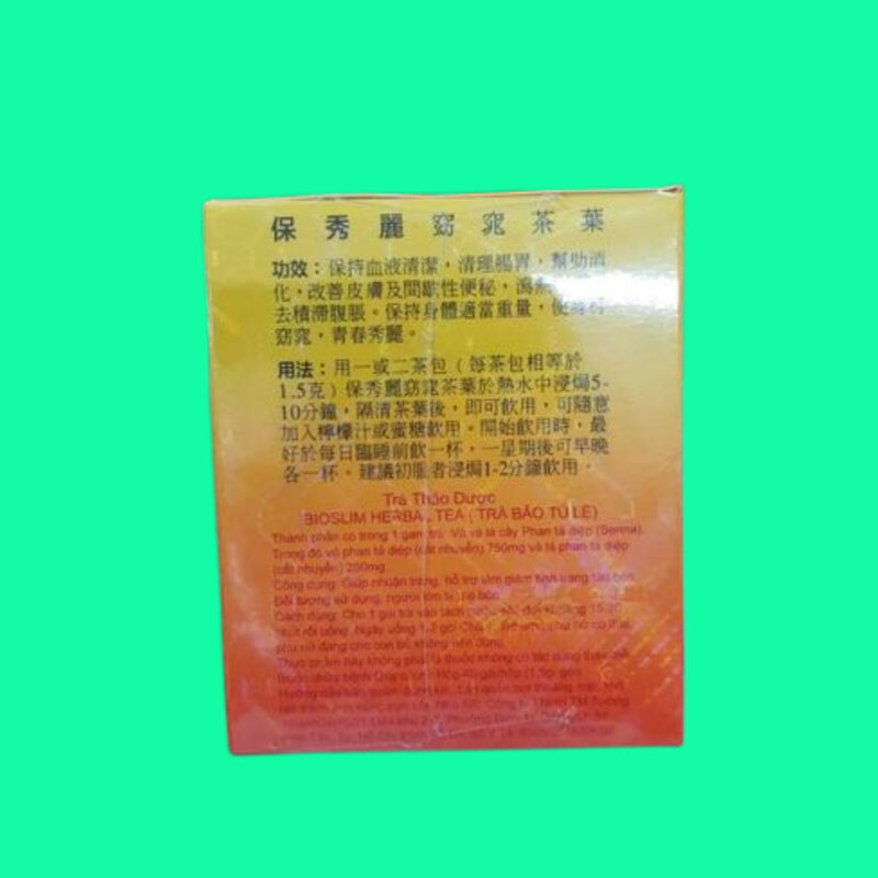 Trà Bảo Tú Lệ Bioslim Herbal Tea - Hỗ trợ nhuận tràng, tiêu mỡ - Dược ...