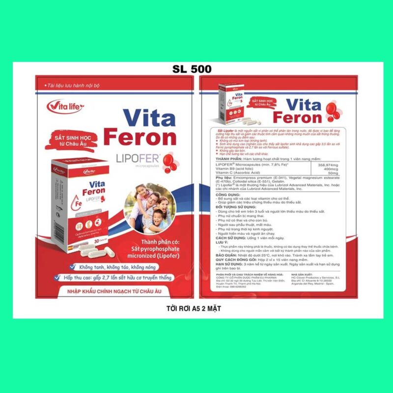 Vita Feron: Viên uống bổ sung sắt cho cơ thể - Dược sĩ Lưu Văn Hoàng