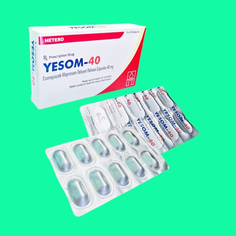 Thuốc Yesom-40: Điều trị viêm loét dạ dày - tá tràng - Dược sĩ Lưu Văn ...