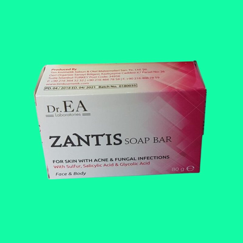Zantis Soap Bar 80g điều trị mụn lưng, viêm nang lông - Dược sĩ Lưu Văn ...