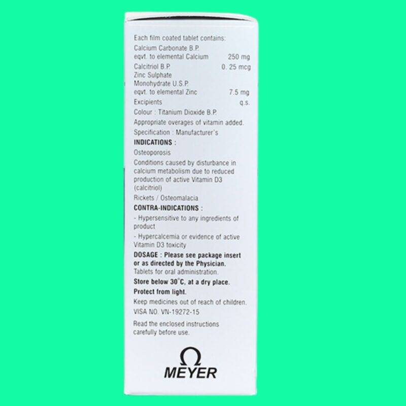 Zedcal-OP Tablets Thuốc Zedcal-OP Tablets điều trị loãng xương, nhuyễn ...