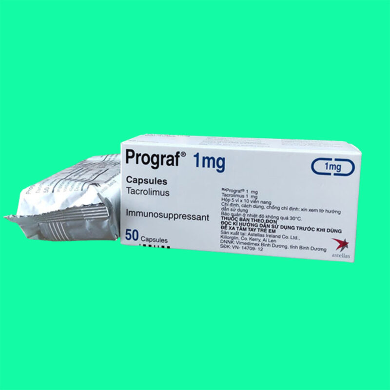 Thuốc Prograf 1mg giúp phòng ngừa đào thải khi ghép gan, thận