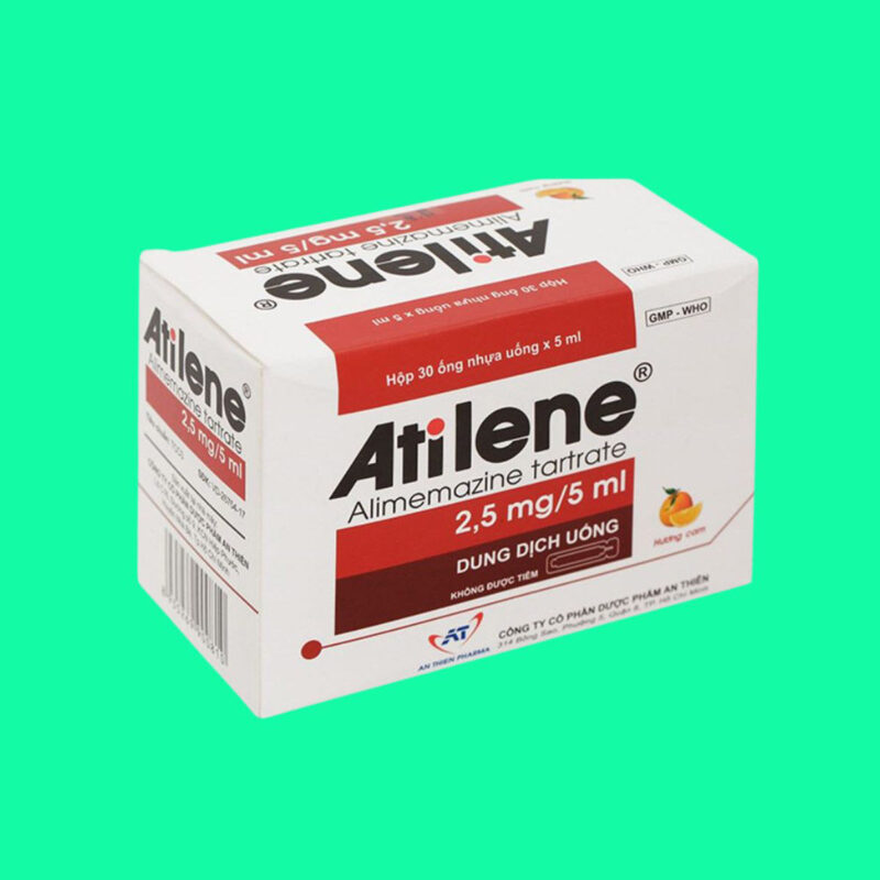 Thuốc ho Atilene ống 2,5mg/5ml là thuốc gì? Có tác dụng gì? - Dược sĩ ...