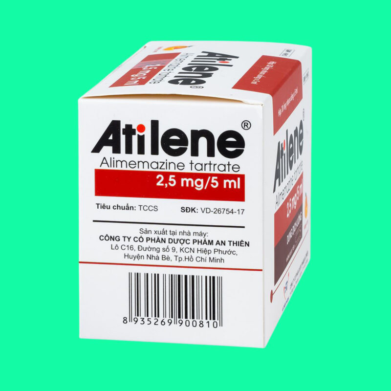 Thuốc ho Atilene ống 2,5mg/5ml là thuốc gì? Có tác dụng gì? - Dược sĩ ...