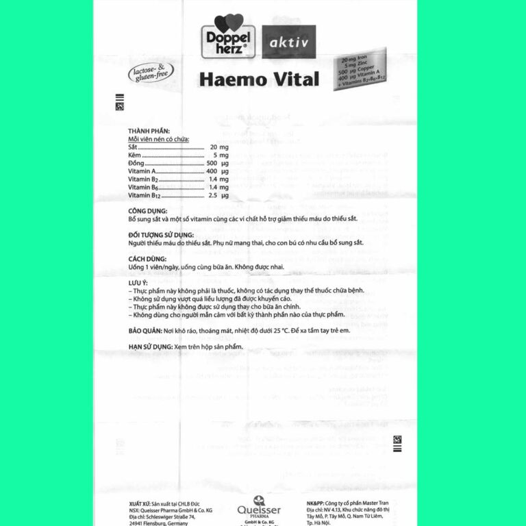 Haemo Vital Doppelherz Aktiv: Giúp phòng ngừa tình trạng bị thiếu máu ...