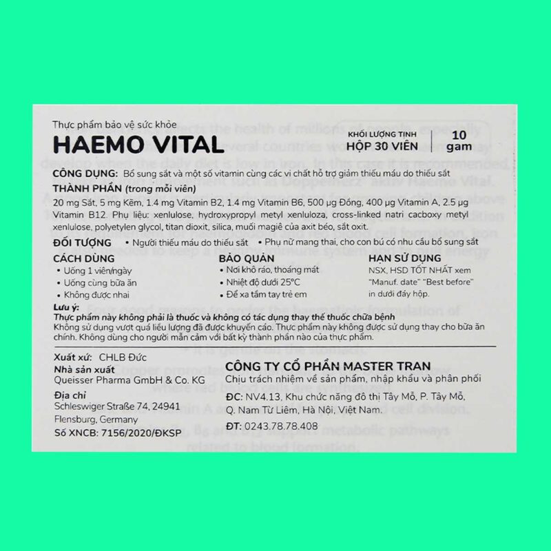 Haemo Vital Doppelherz Aktiv: Giúp phòng ngừa tình trạng bị thiếu máu ...