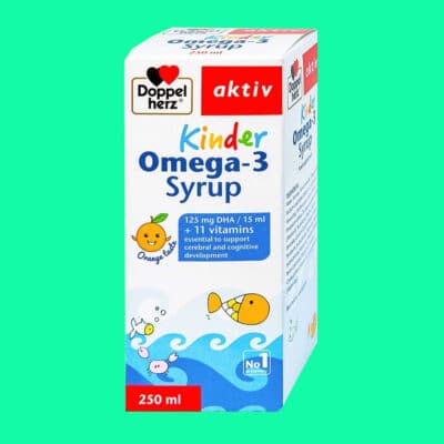 Doppelherz Aktiv Kinder Omega-3 Syrup: Hỗ trợ phát triển trí não và thị ...