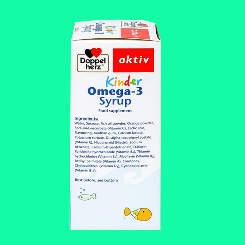 Doppelherz Aktiv Kinder Omega-3 Syrup: Hỗ trợ phát triển trí não và thị ...