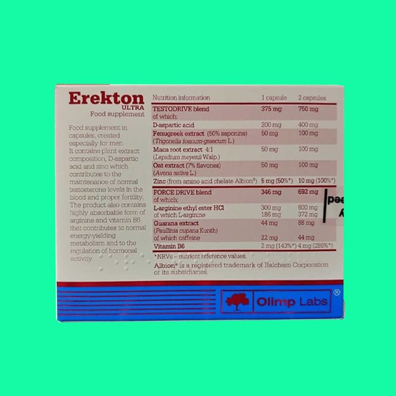 Erekton Ultra: Hỗ trợ tăng cường chức năng sinh lý nam - Dược sĩ Lưu Văn Hoàng