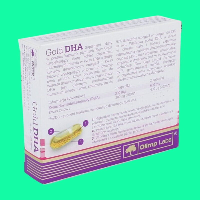 Gold DHA Olimp Labs bổ sung DHA và Folate cho mẹ bầu - Dược sĩ Lưu Văn ...