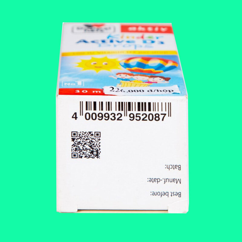 Kinder Active D3 Drops bổ sung lượng vitamin D3 cần thiết cho sự phát ...