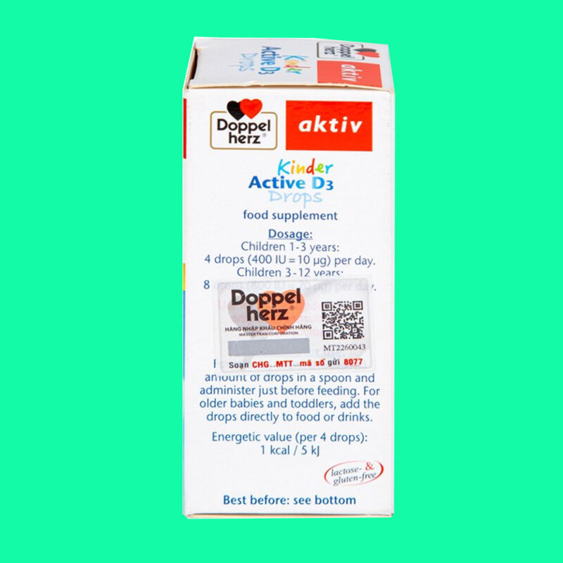 Kinder Active D3 Drops bổ sung lượng vitamin D3 cần thiết cho sự phát ...
