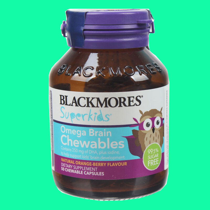 Blackmores Superkids Omega Brain Chewables hỗ trợ sự phát triển trí não ...